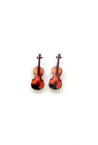 cello earrings studs